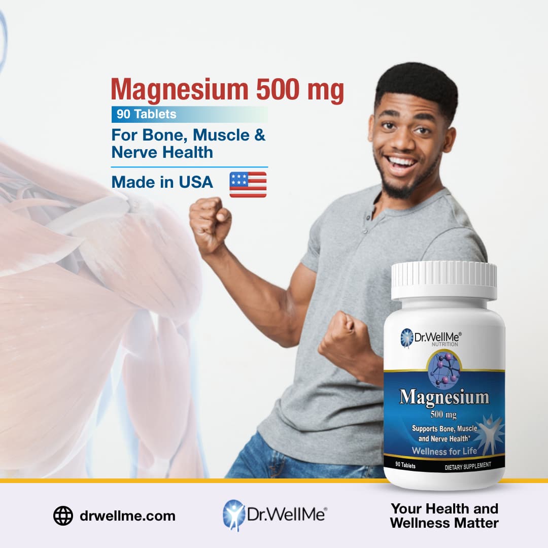 Magnesium 500 mg - 90 Tablets – Dr. WellMe